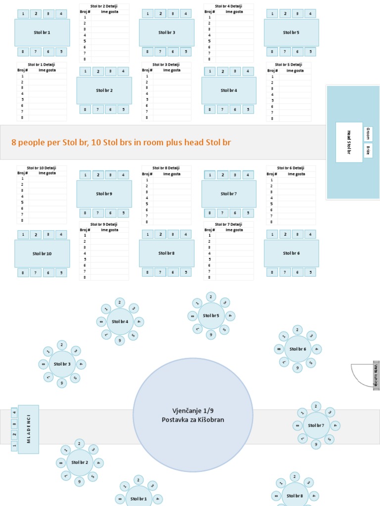 8 People Per Stol BR, 10 Stol | PDF