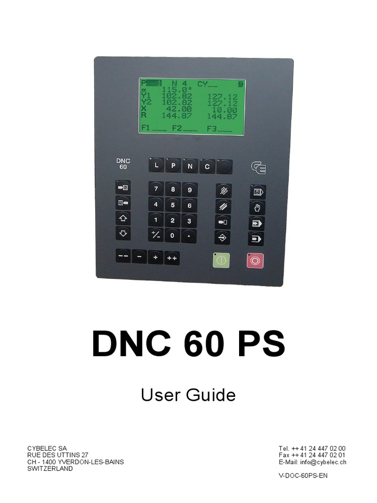 Cybelec N60ps en PDF | PDF | Computer Keyboard | Cursor (User Interface)
