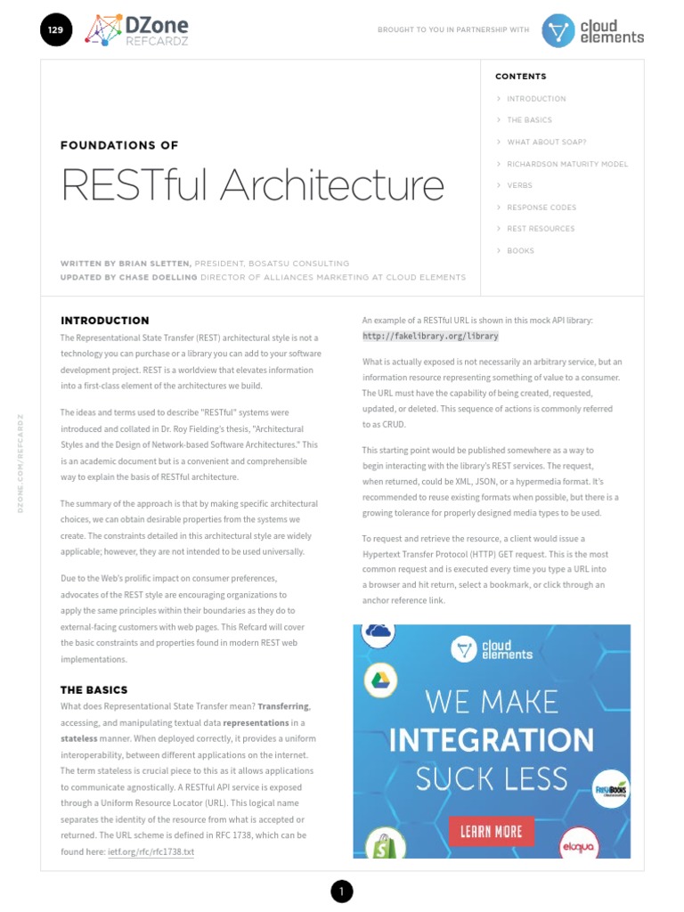 Dzone RC Nodejs | PDF | Representational State Transfer | Hypertext Transfer Protocol