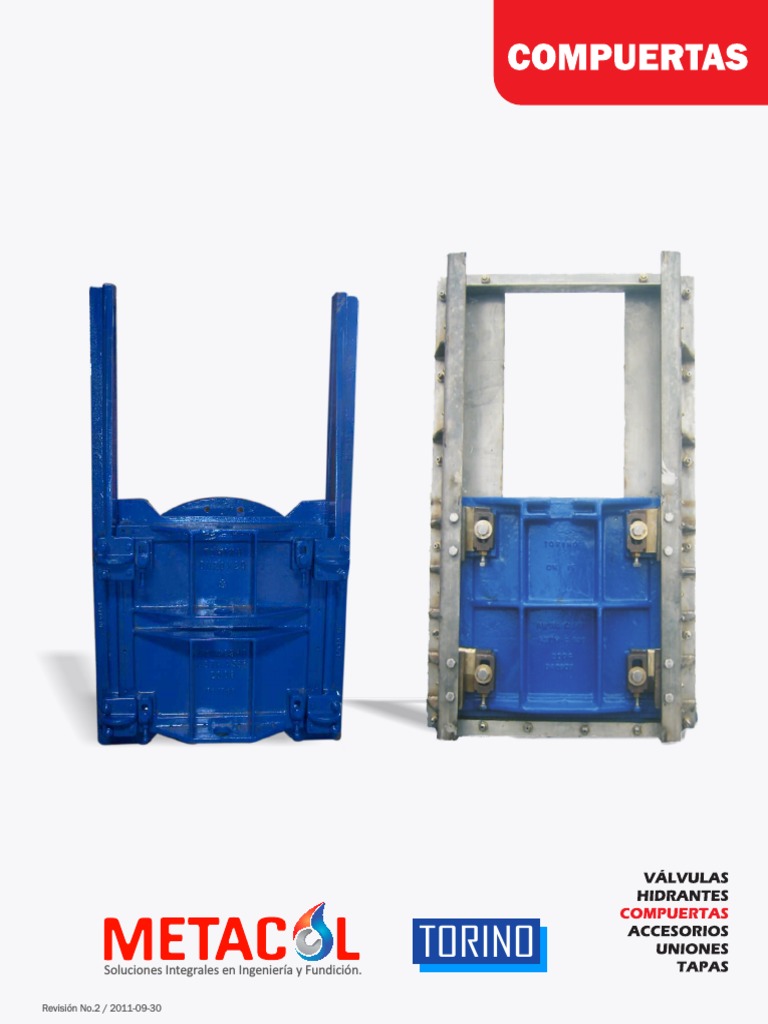 Compuertas Torino: Especificaciones y Normas | PDF | Tornillo | Acero