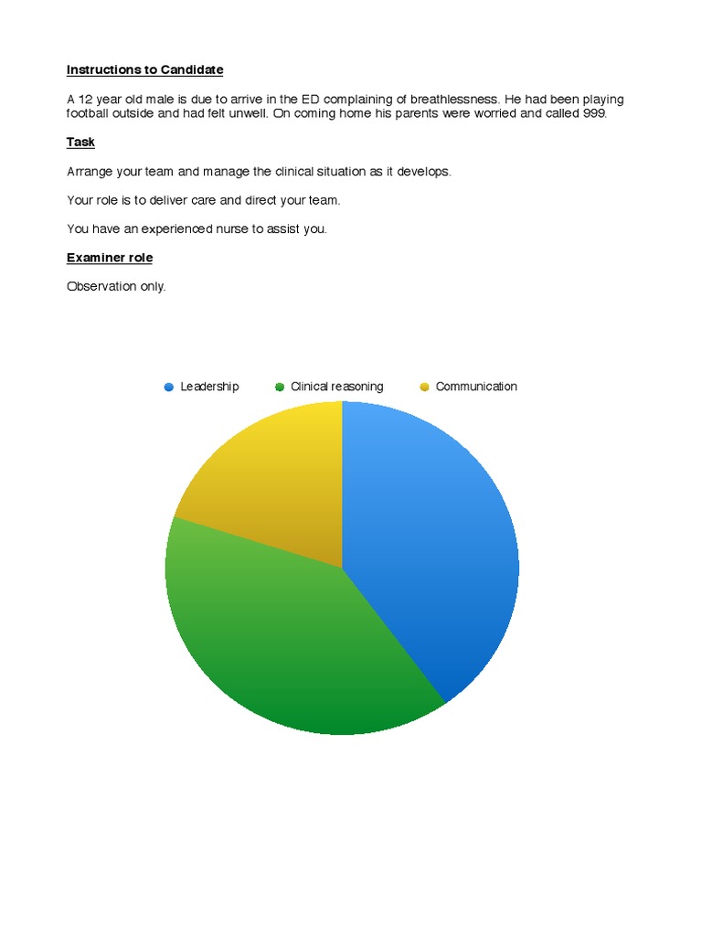 APLS Scenario OSCE PDF | PDF | Nursing | Medical Specialties