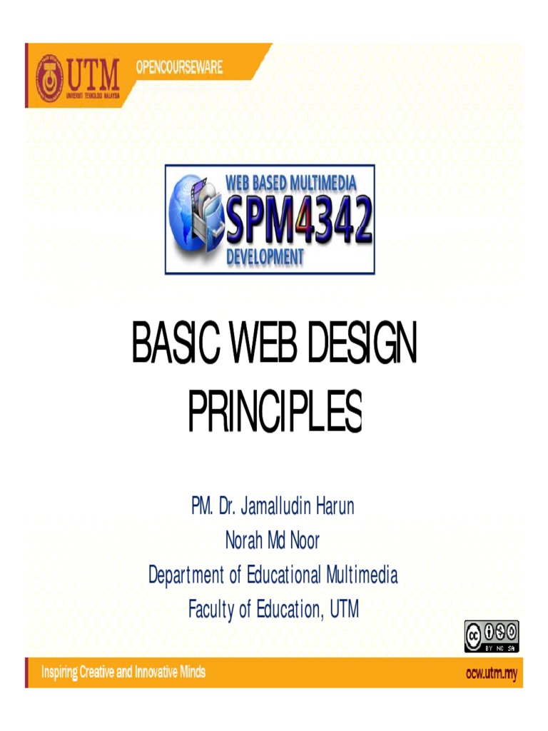 Basic Web Design Basic Web Design Principles Principles Principles ...