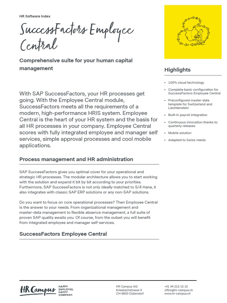 SuccessFactors Employee Central | PDF | Information Technology ...