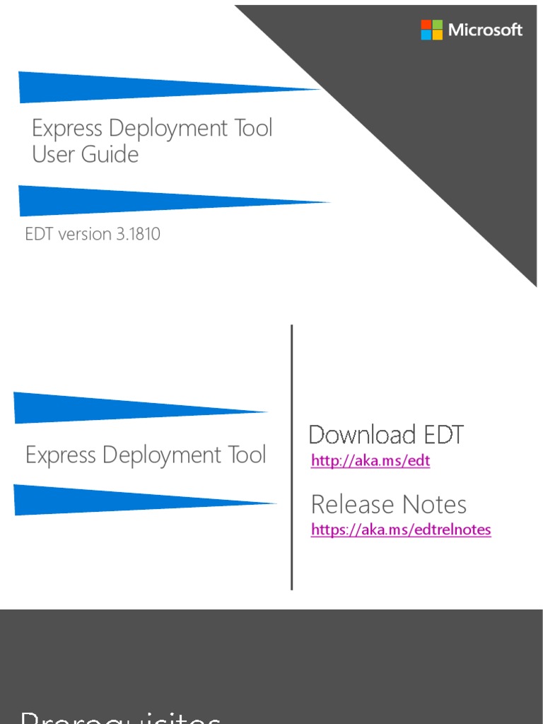 Microsoft Express Deployment Tool Userguide | PDF | Microsoft Windows ...