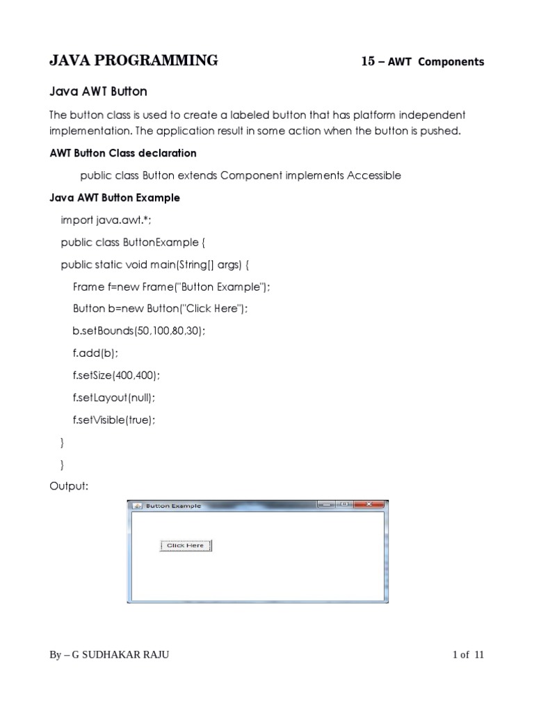 Java Programming | PDF | Class (Computer Programming) | Java (Programming Language)