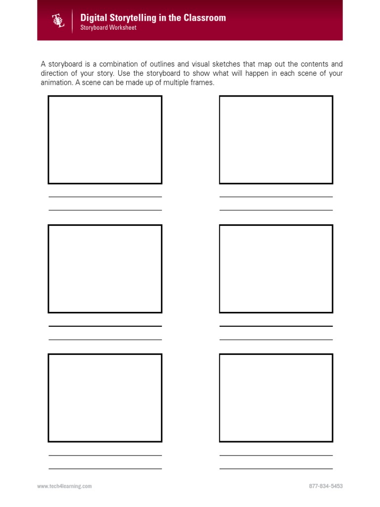 Digital Storytelling in The Classroom Storyboard | PDF