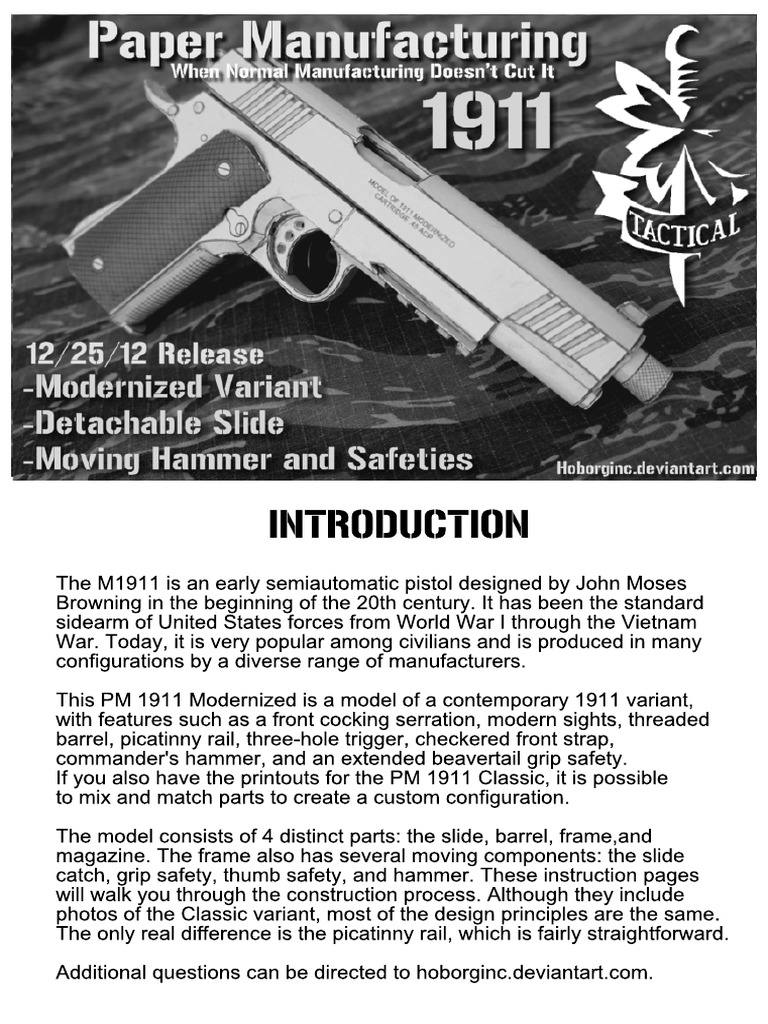 PM 1911 Modernized by Hoborginc-D78bvx1 | PDF