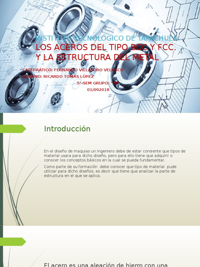 BCC, FCC y HCP: Estructuras cristalinas de los aceros | PDF ...