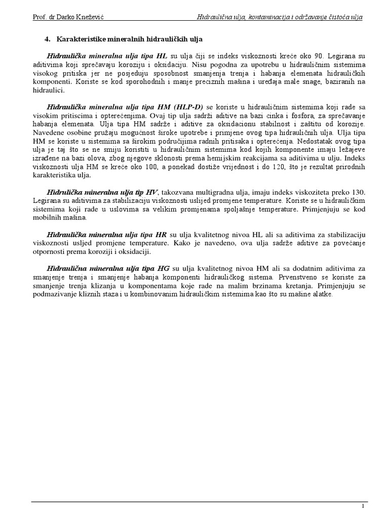 Hidraulicna Fluidi 2 | PDF