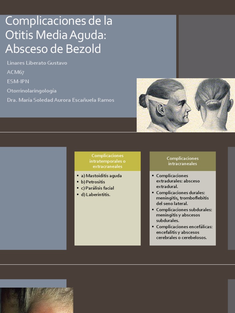 Absceso de Bezold y Complicaciones OMA | PDF | Meningitis ...