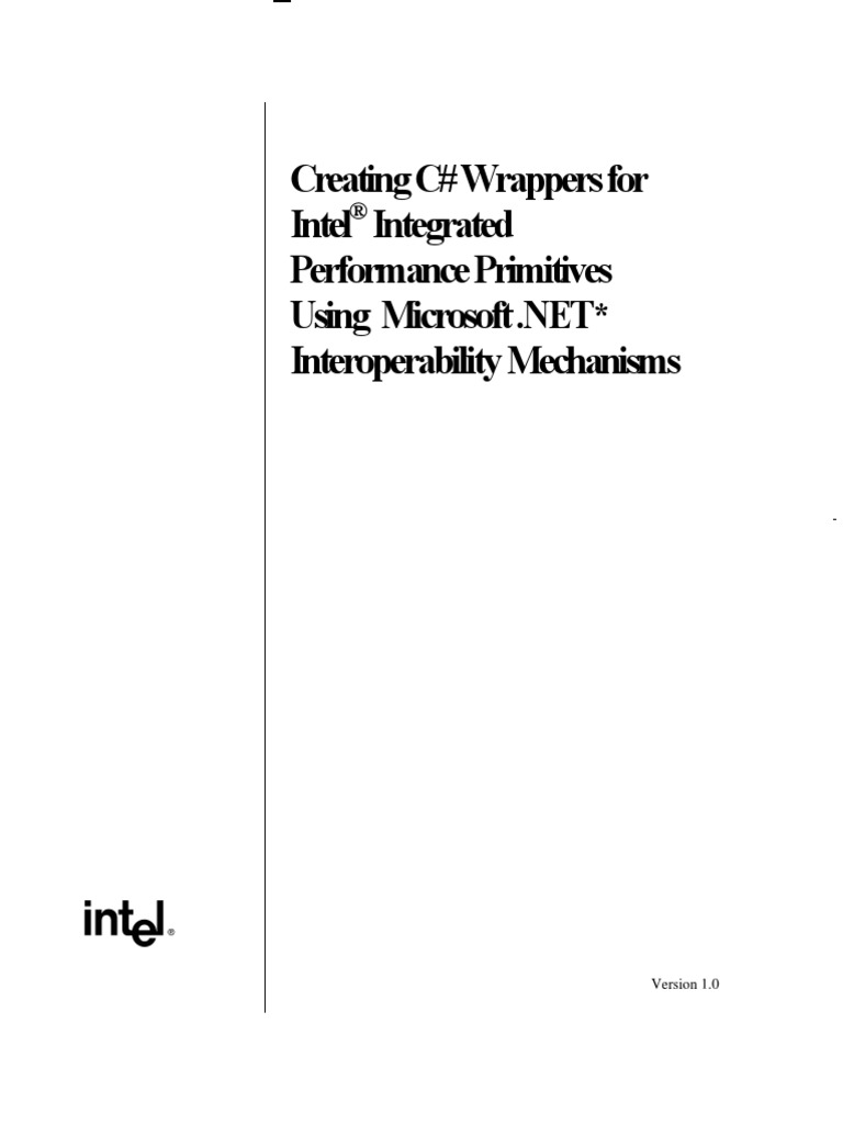 Ipps Interoperability | PDF | Component Object Model | C Sharp (Programming Language)