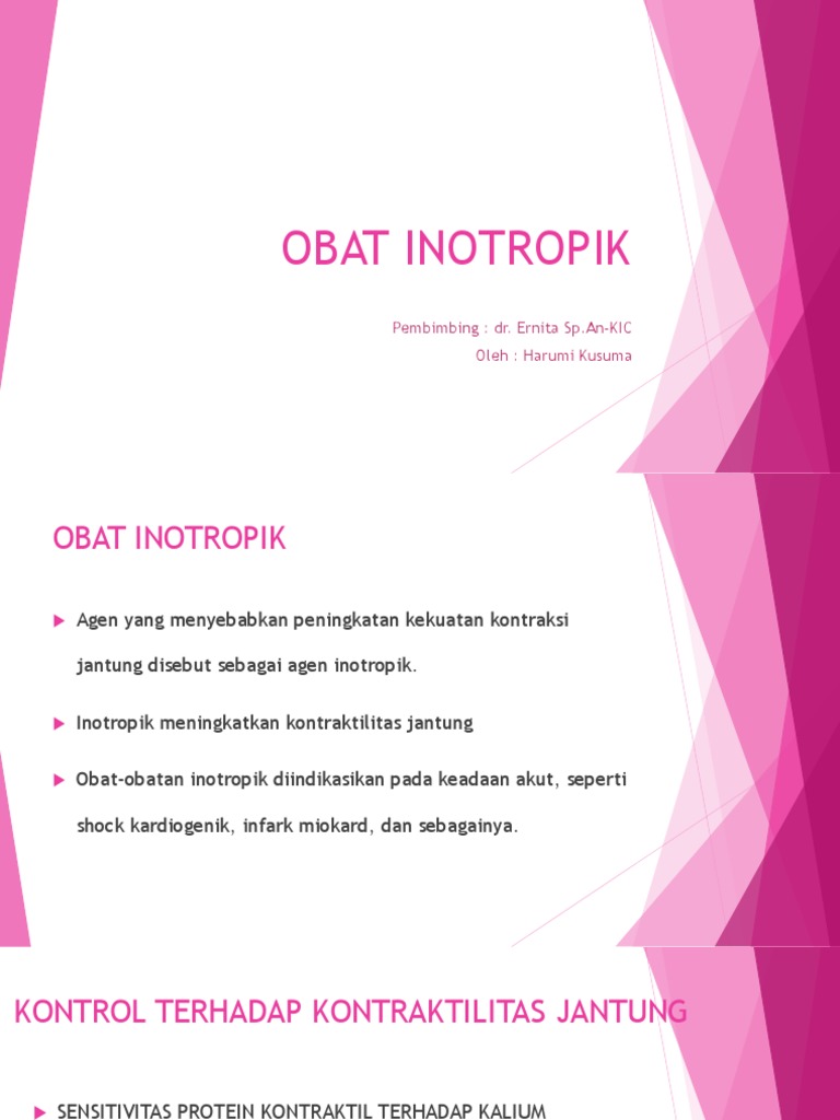 Panduan Obat Inotropik | PDF