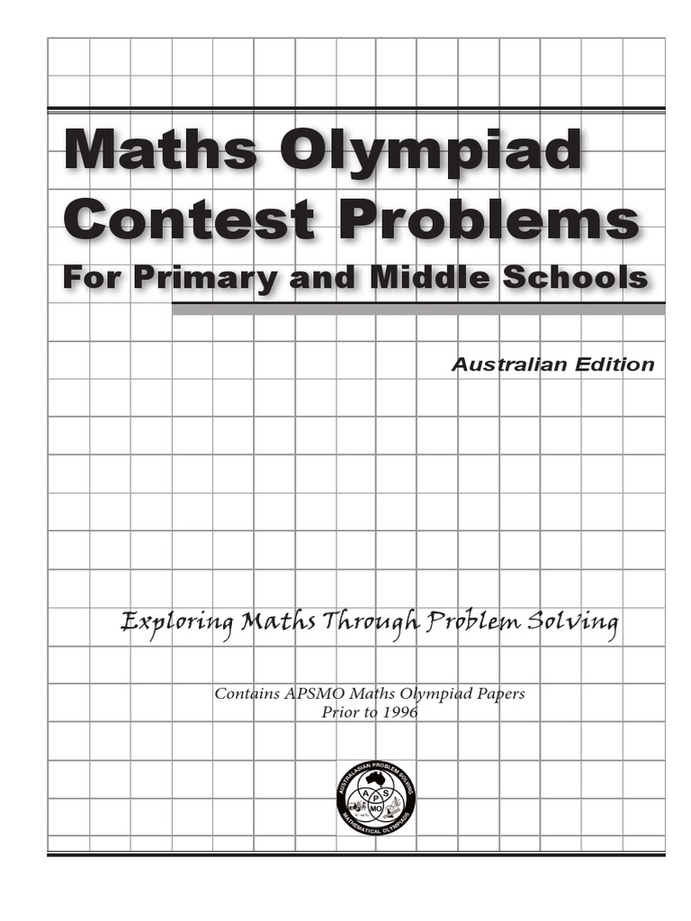 Maths Olympiad Contest Problems: For Primary and Middle Schools | PDF ...