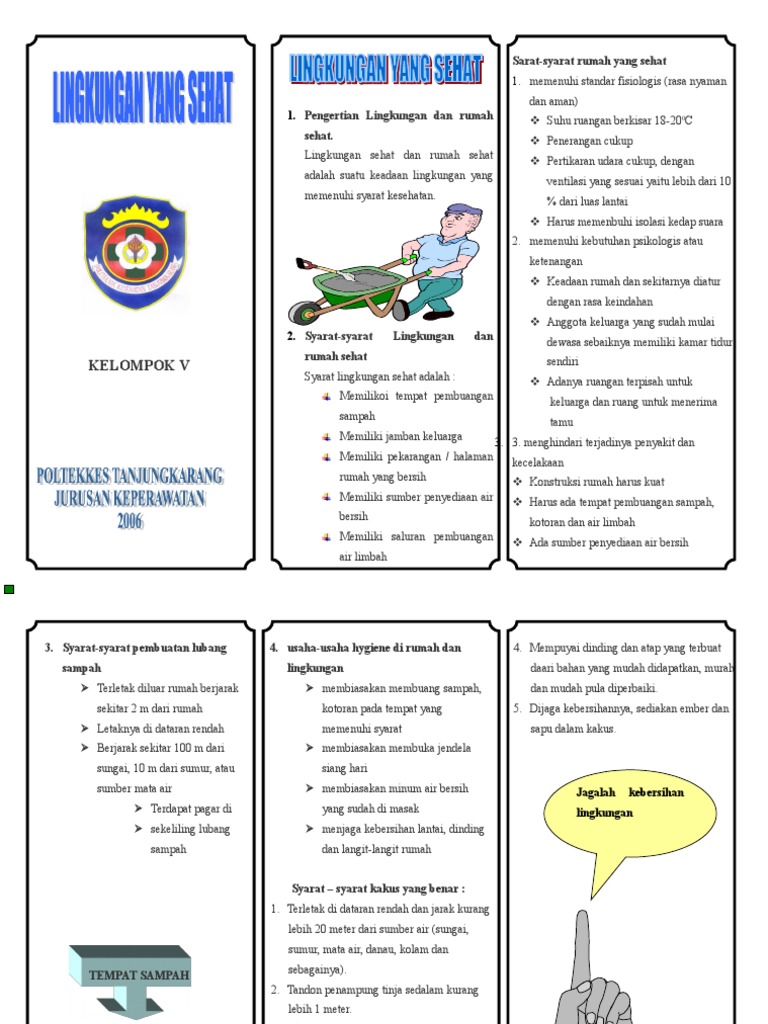 Leaflet Lingkungan Sehat | PDF