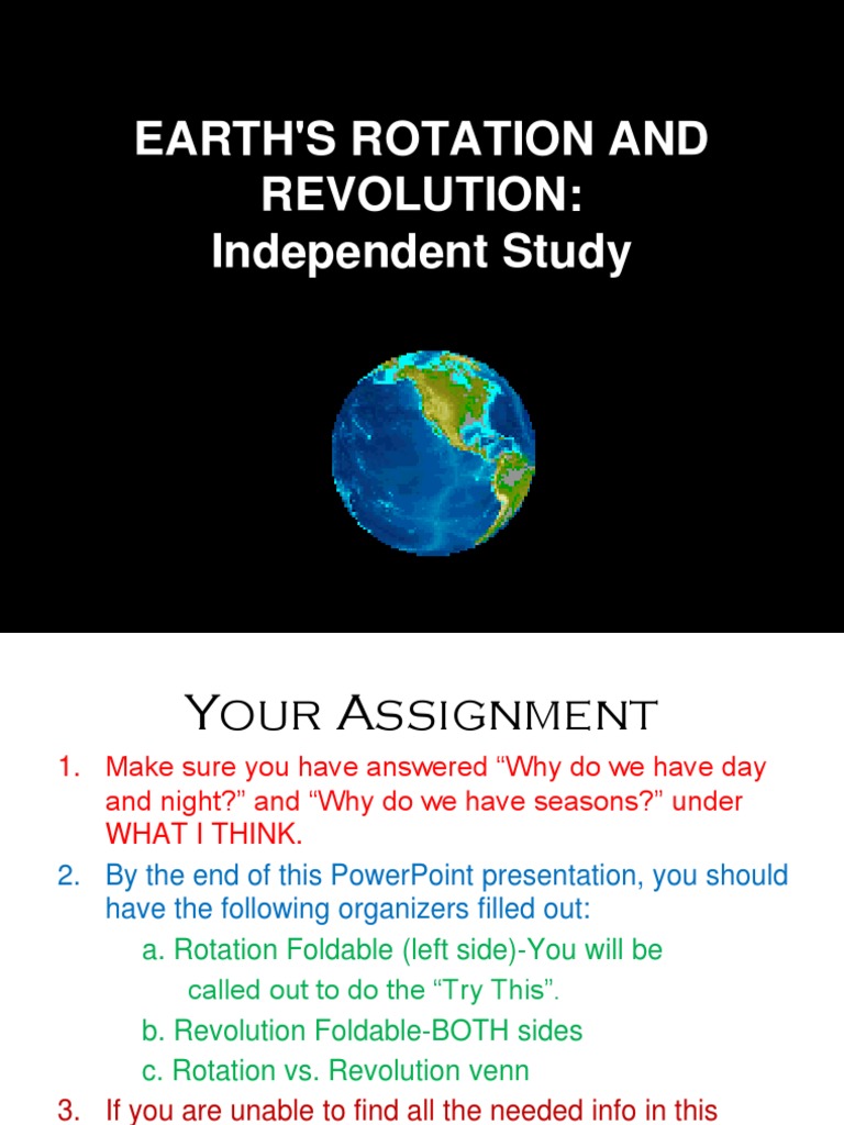 Earths Rotation and Revolution | PDF | Rotation | Earth