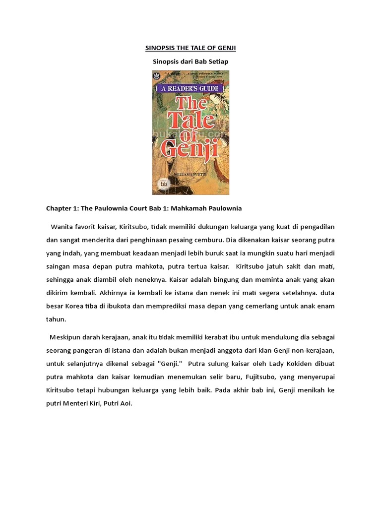 Sinopsis The Tale of Genji | PDF