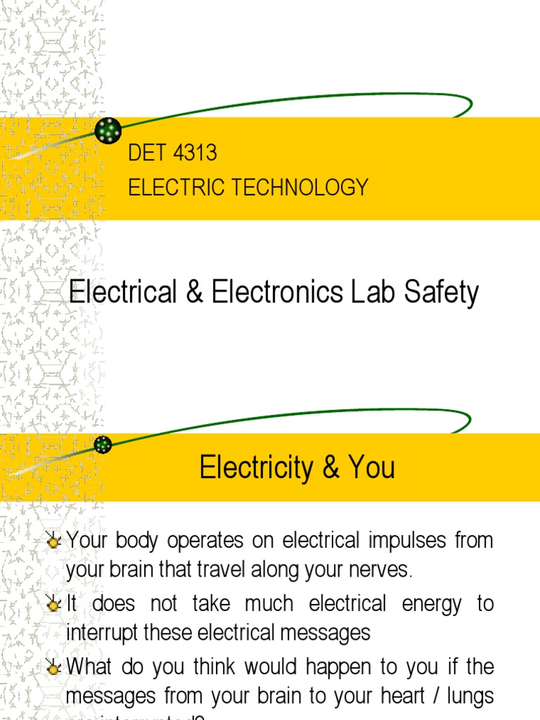 Safety Procedures and Guidelines for Working in an Electrical and ...