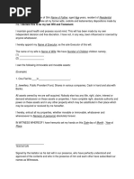 Will Deed Sample | PDF | Private Law | Inheritance