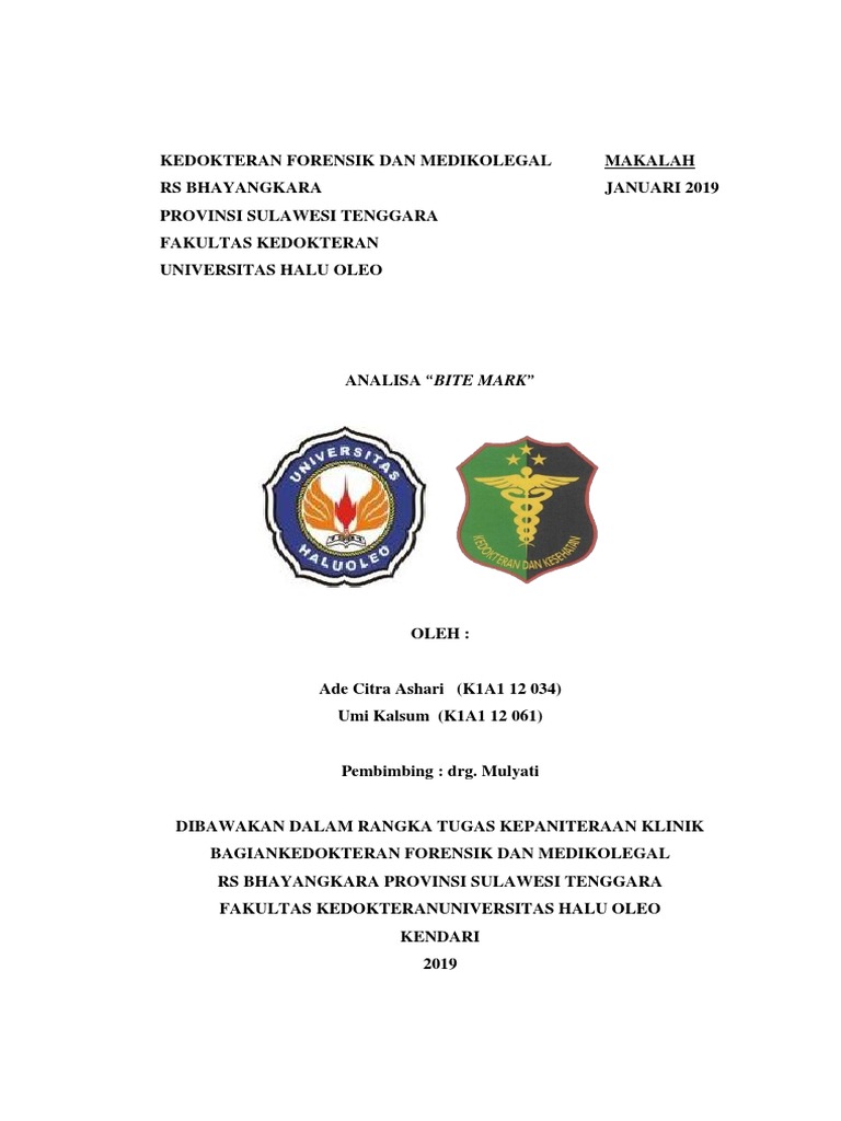 Analisis Bite Mark | PDF