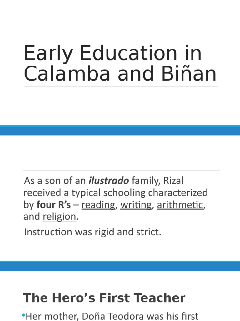 Chapter 3 - Early Education in Calamba and Biñan | PDF | Philippines