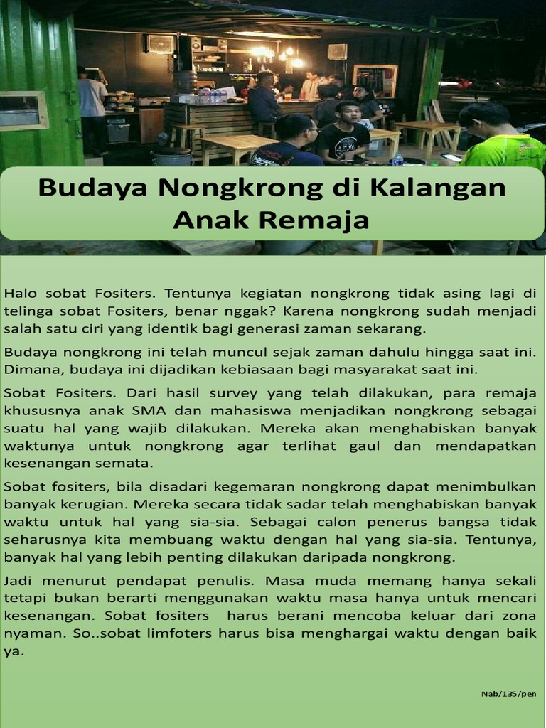 Budaya Nongkrong | PDF