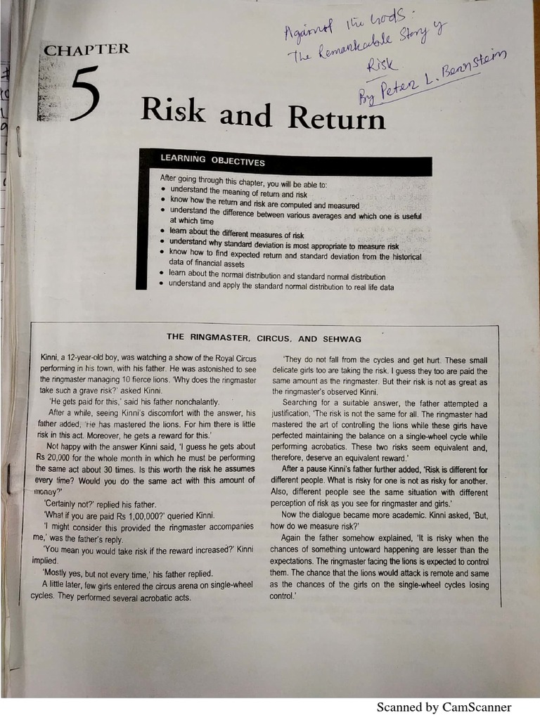 5.risk and Return | PDF