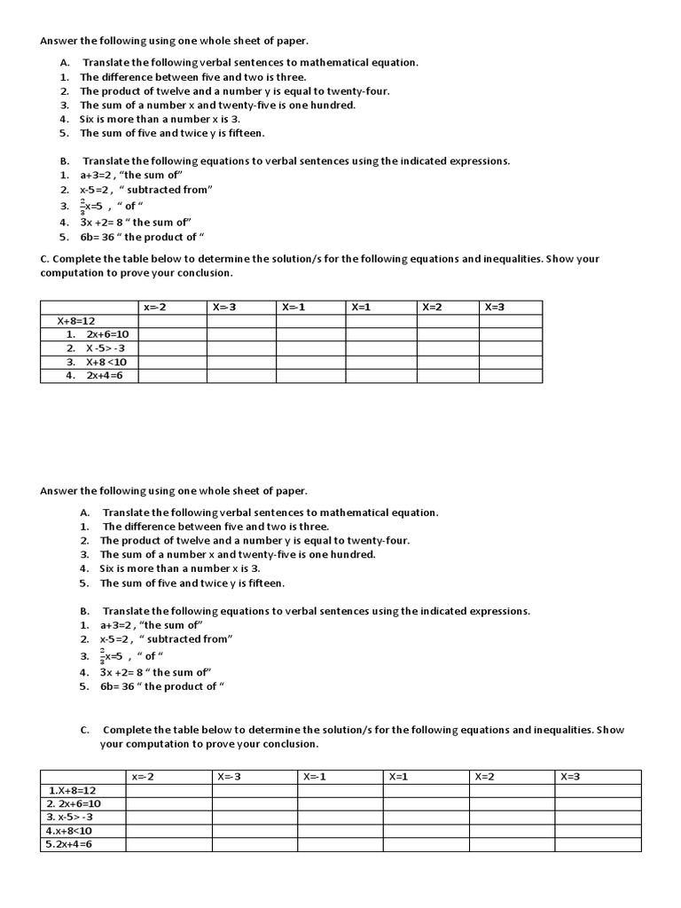 Answer The Following Using One Whole Sheet of Paper | PDF