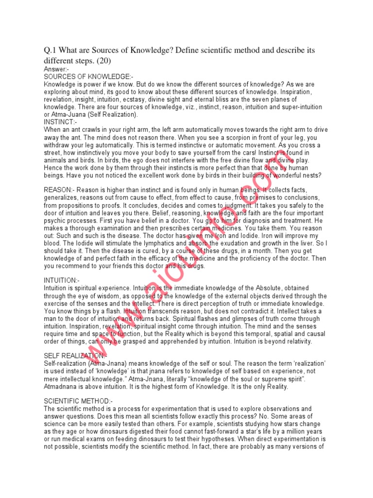 Assignment 1 B.ed Code 8604 | PDF | Experiment | Scientific Method