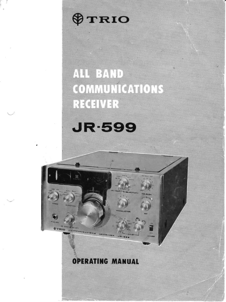 Trio Jr599custom Manual | PDF | Detector (Radio) | Amplifier