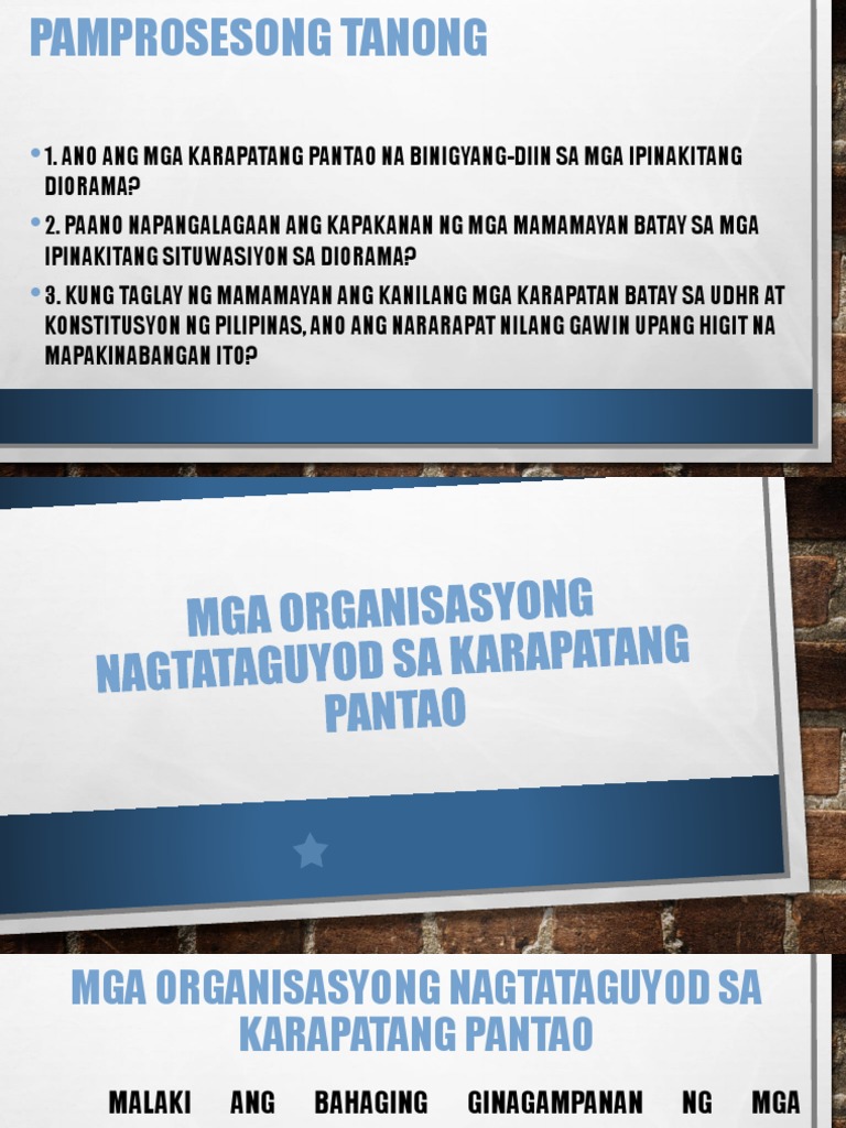 Karapatang Pantao AP | PDF