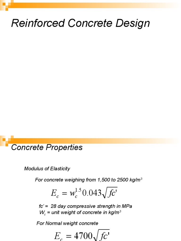 Reinforced Concrete Design Guide | PDF | Bending | Strength Of Materials