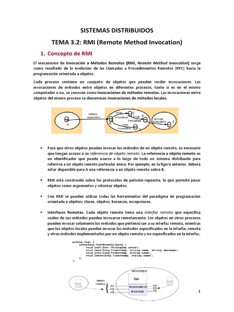 SistemasDistribuidos RMI | PDF | Arquitectura de agente de solicitud de ...