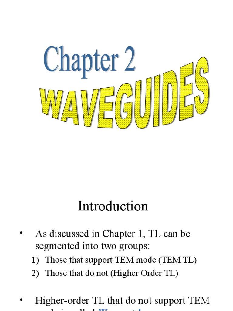 Chapter 2 Wave Guides | PDF | Resonance | Electrodynamics