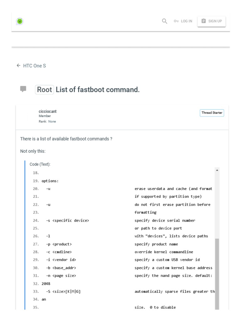 List of Fastboot Command | PDF | Android (Operating System) | Computer Engineering