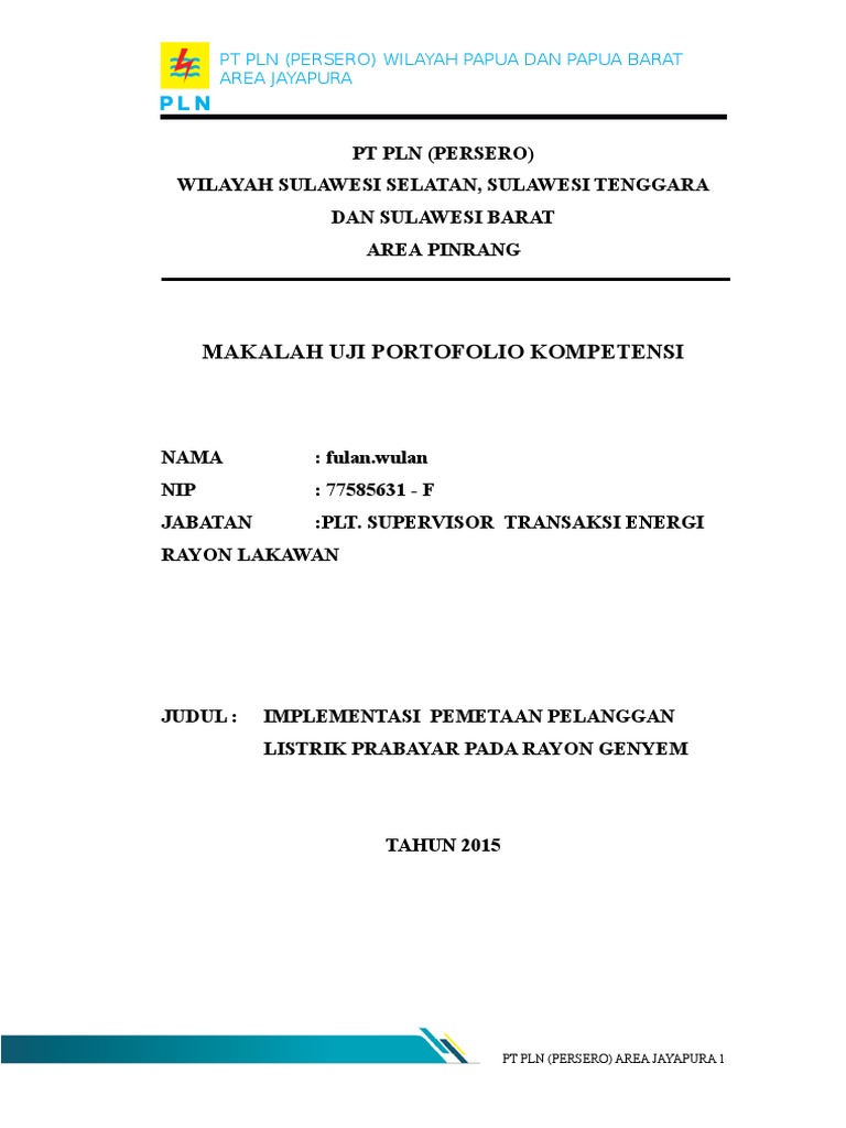 Contoh Makalah UPK | PDF