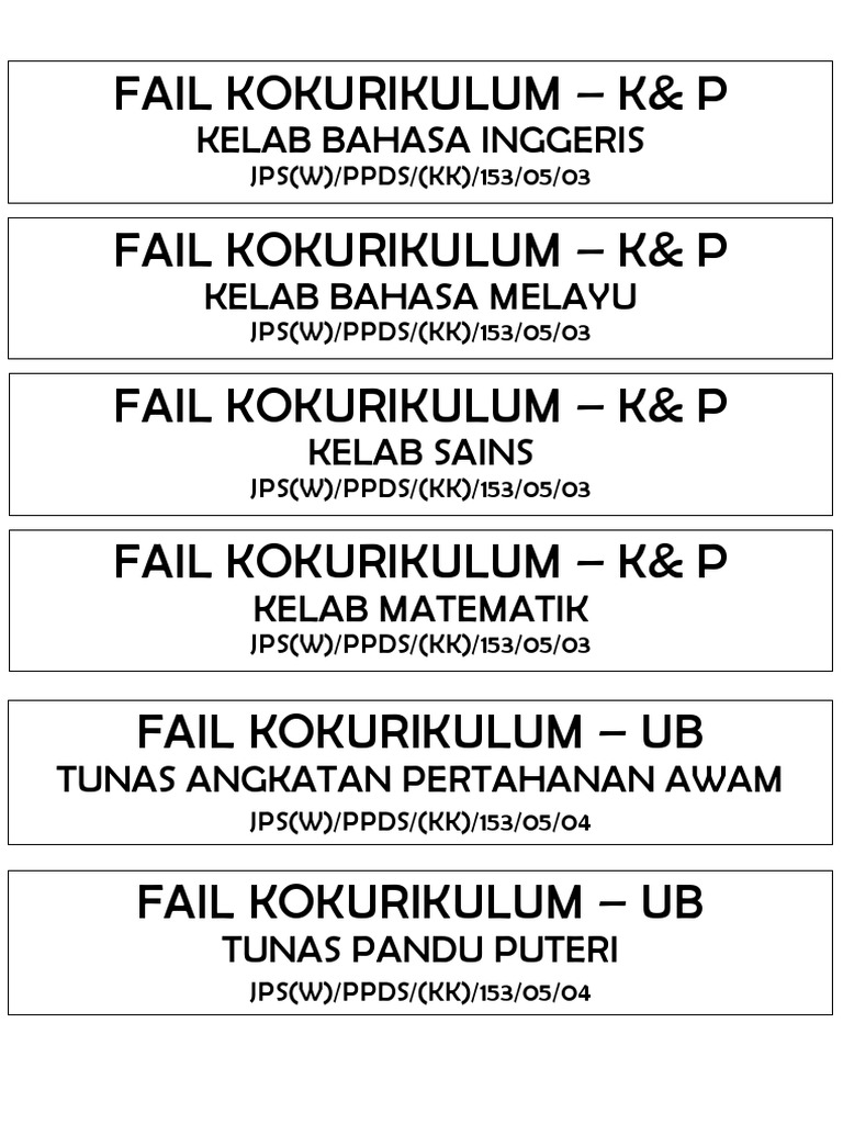 Label Fail Koku 2018 | PDF