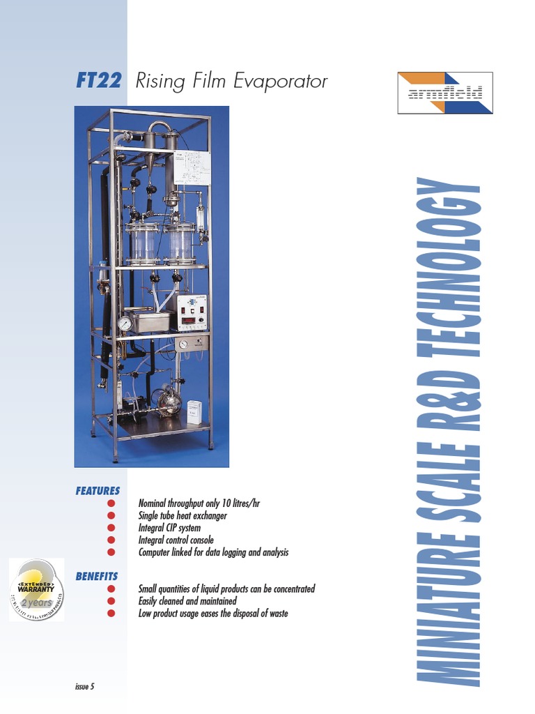 R&D Miniature Rising Film Evaporator | PDF | Steam | Heat Exchanger