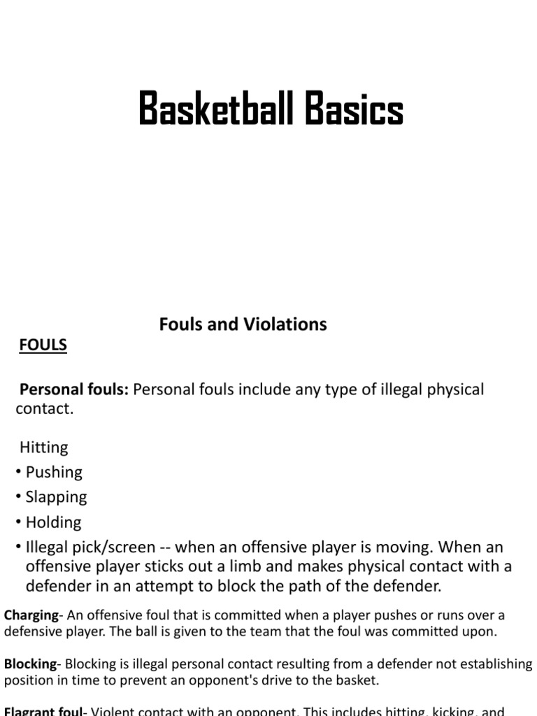 Basketball Basics | PDF | Sports | Competitive Games