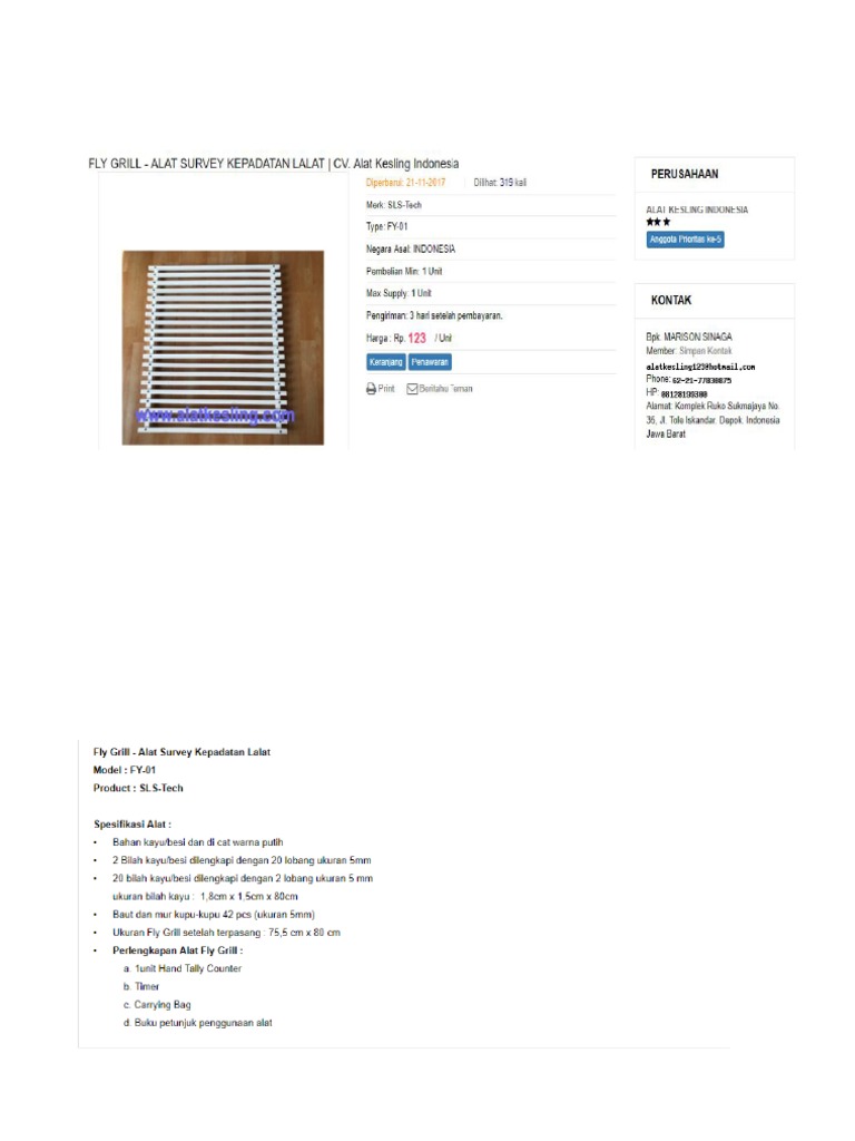 Katalog Harga Fly Grill | PDF