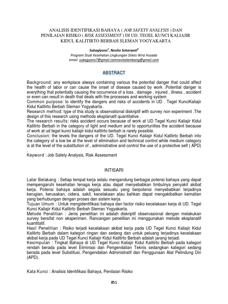 Jurnal Jsa Contoh | PDF