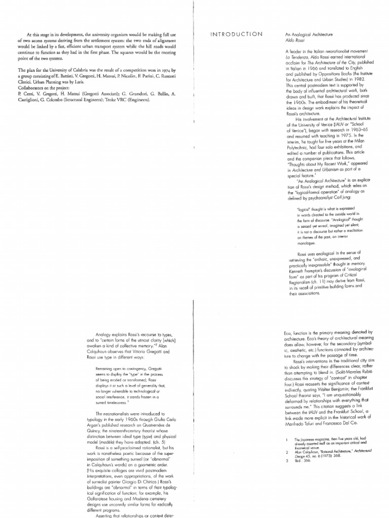 An Analogical Architecture Pdf