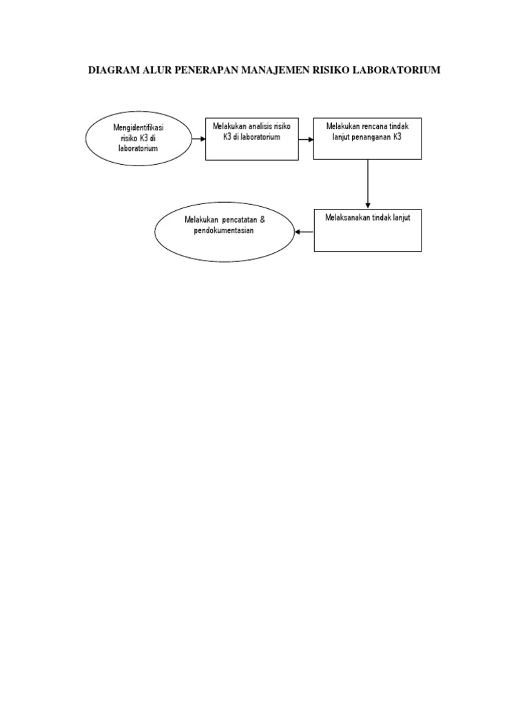 Diagram Alur Manajemen Risiko Laboratorium | PDF