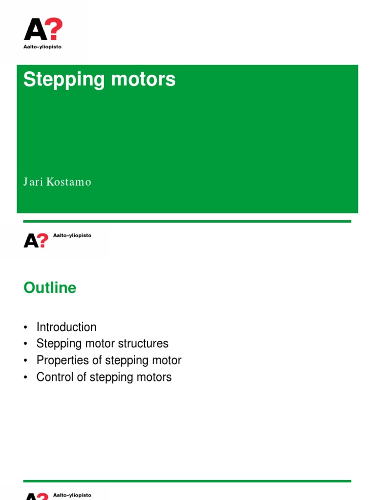 Stepper Motors MyCourses | PDF | Electric Motor | Electricity