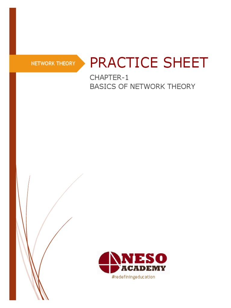 Practice Sheet - Network Theory Basics | PDF | Electrical Network ...