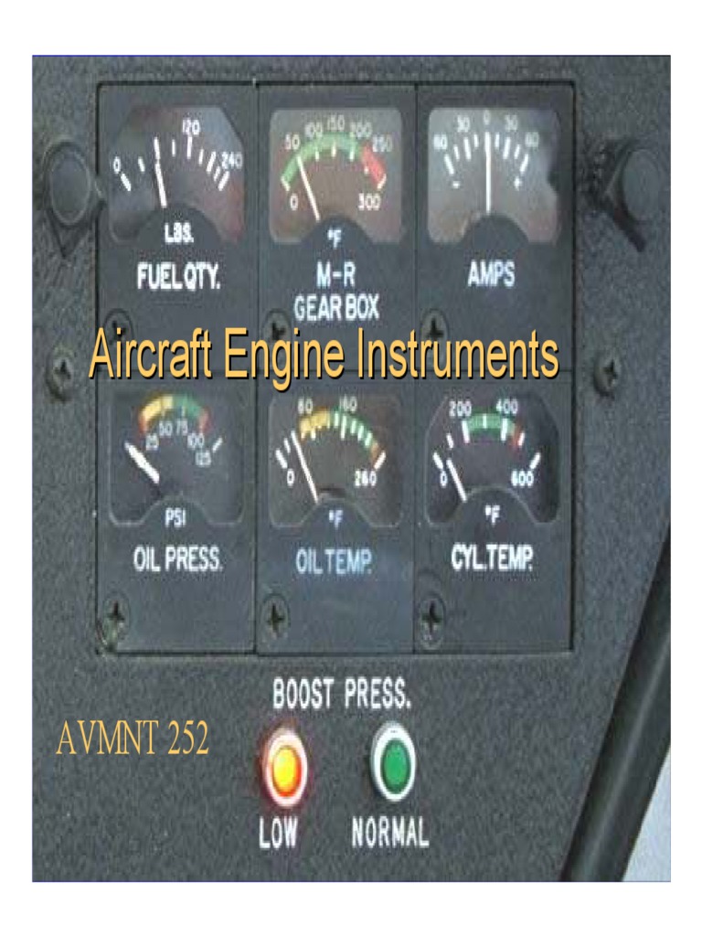 Microsoft PowerPoint - Aircraft Engine Instruments | PDF | Pressure ...
