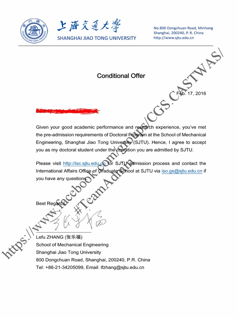 Provisional Acceptance Format 2 | PDF