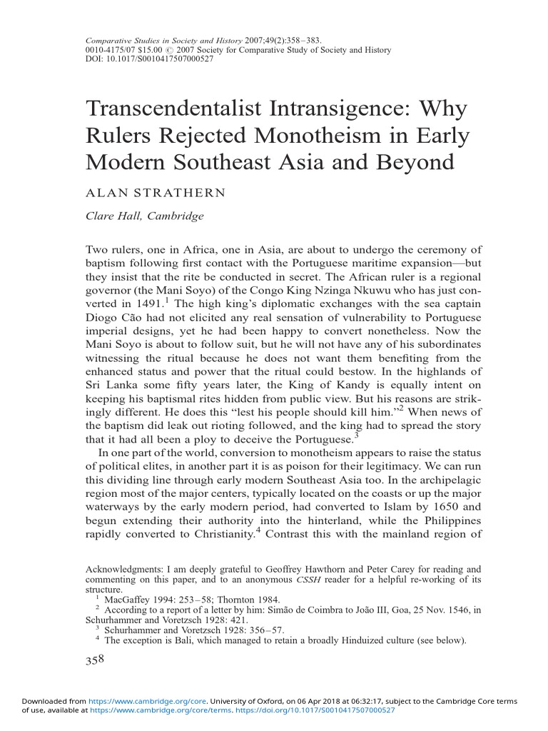 Transcendentalist Intransigence Why Rule PDF | PDF | Religious ...