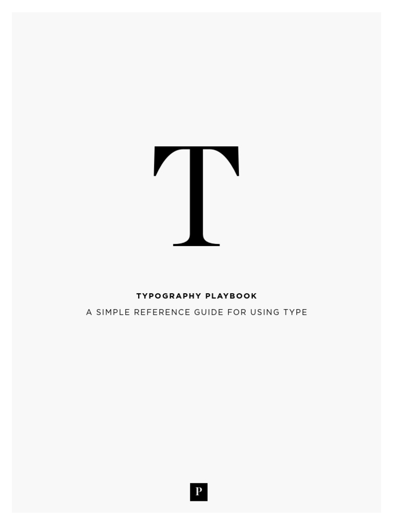 Typography Playbook | PDF | Typefaces | Typography