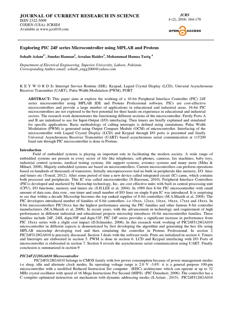 Exploring PIC 24F Series Microcontroller PDF | PDF | Microcontroller | Input/Output