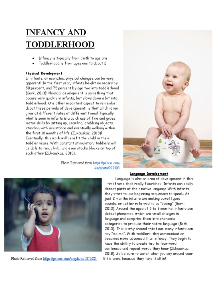 Infancy and Toddlerhood Final | PDF | Cognitive Development | Emotional ...